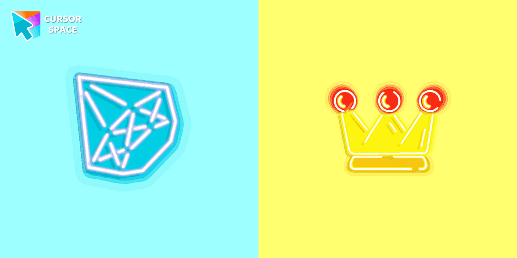 Custom Cursor Diamond And Crown Cursors For Chrome - Cursor Pack ...